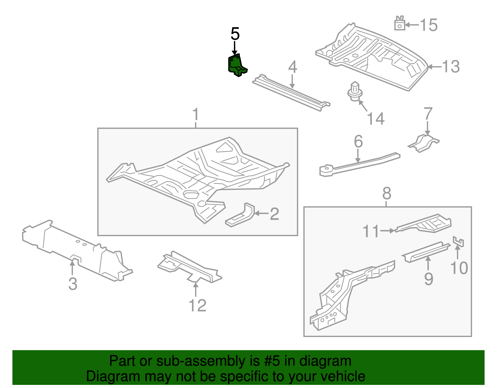 74610-T0A-A00 - 2012-2016 Honda CR-V - Gusset R Rear Wheelhouse | Honda ...
