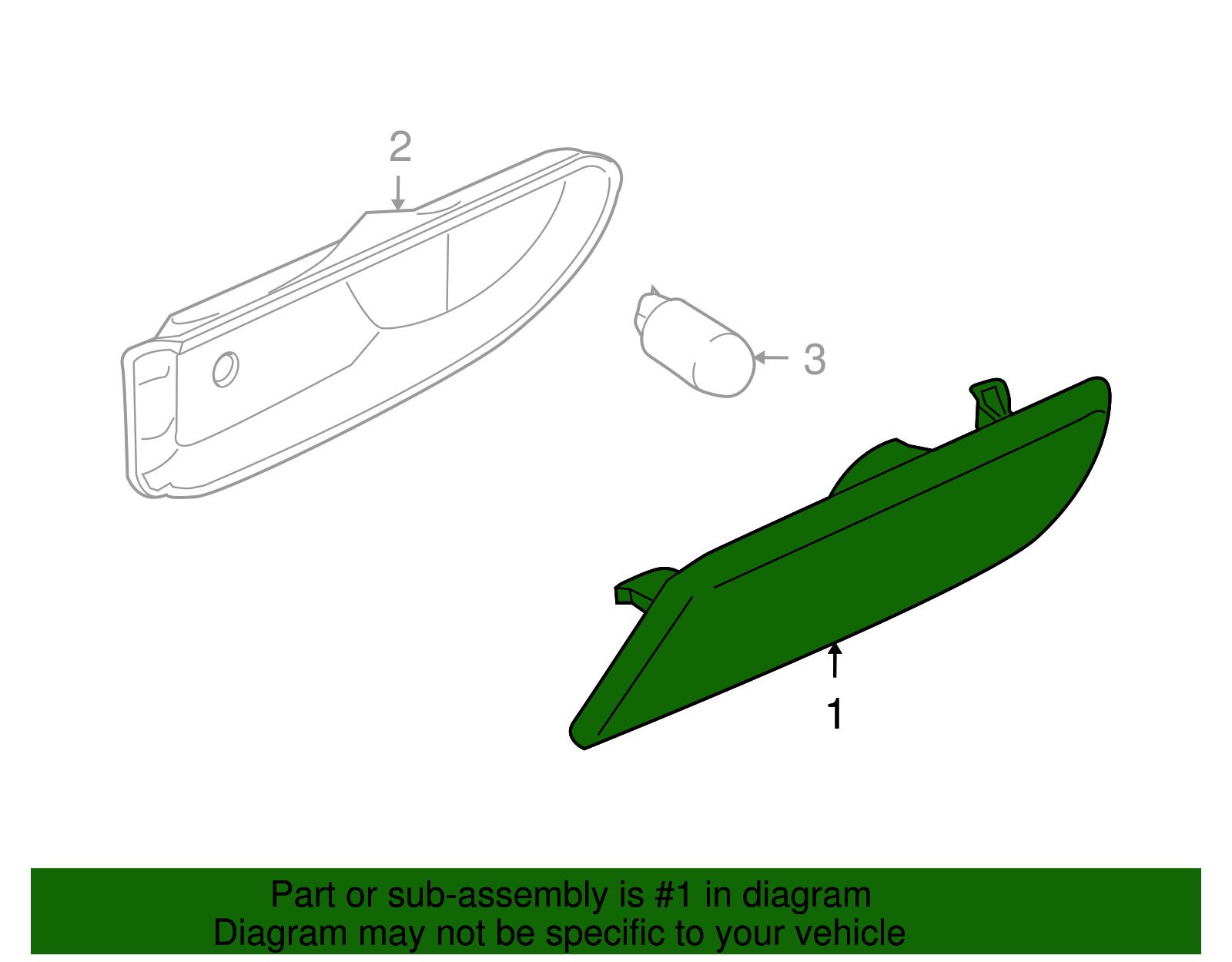 221-820-05-21 - Side Marker Lamp 2010-2014 Mercedes-Benz | Mercedes ...