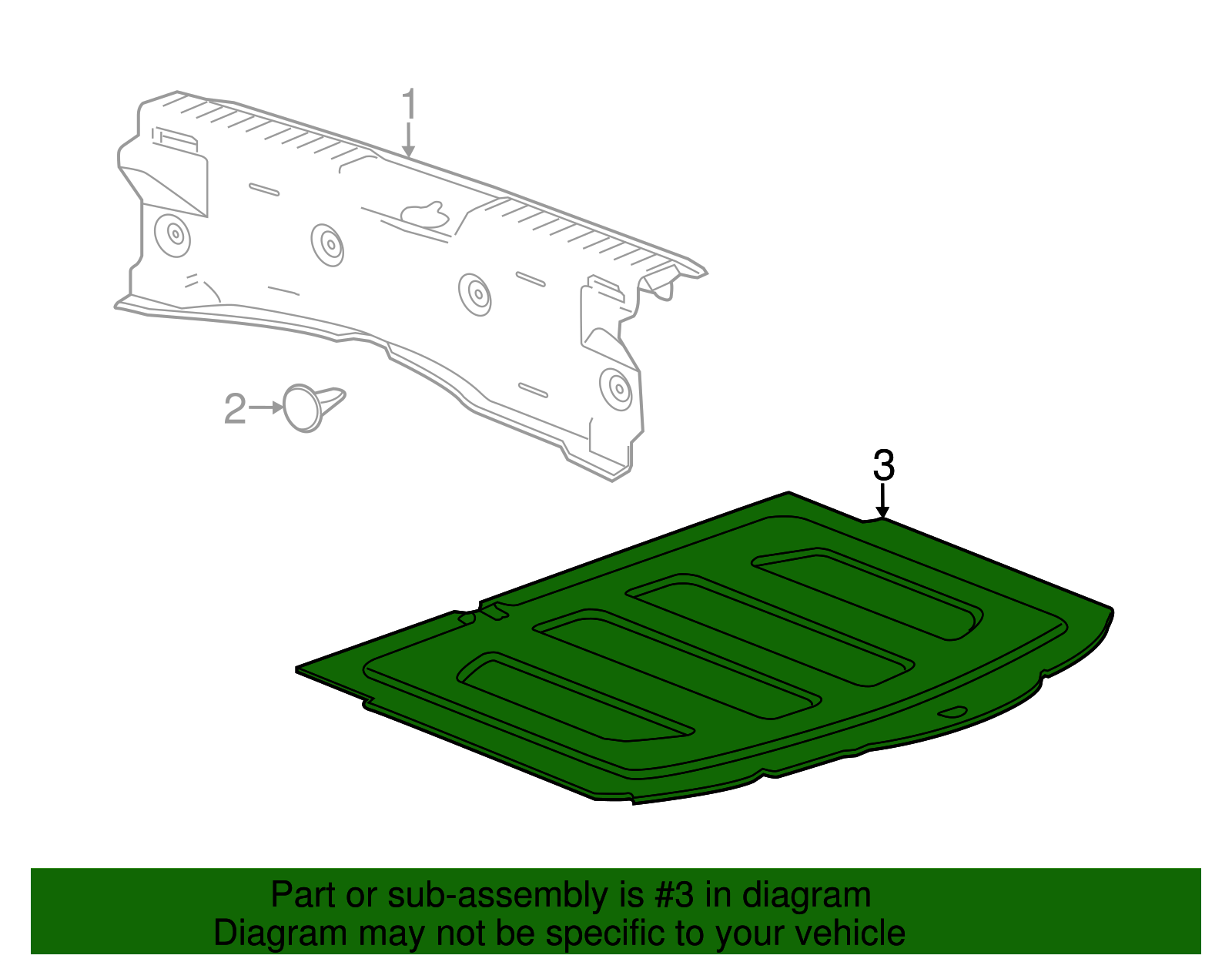 2012-2016 Chevrolet Sonic Jet Black Rear Compartment Floor Panel Carpet ...