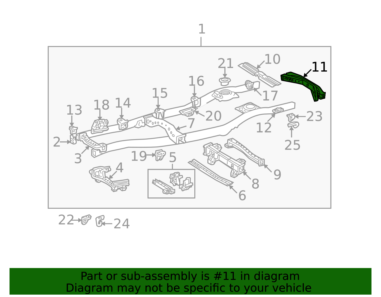 1998-2007 Lexus LX470 Cross-Member 51290-60010 | OEM Parts Online