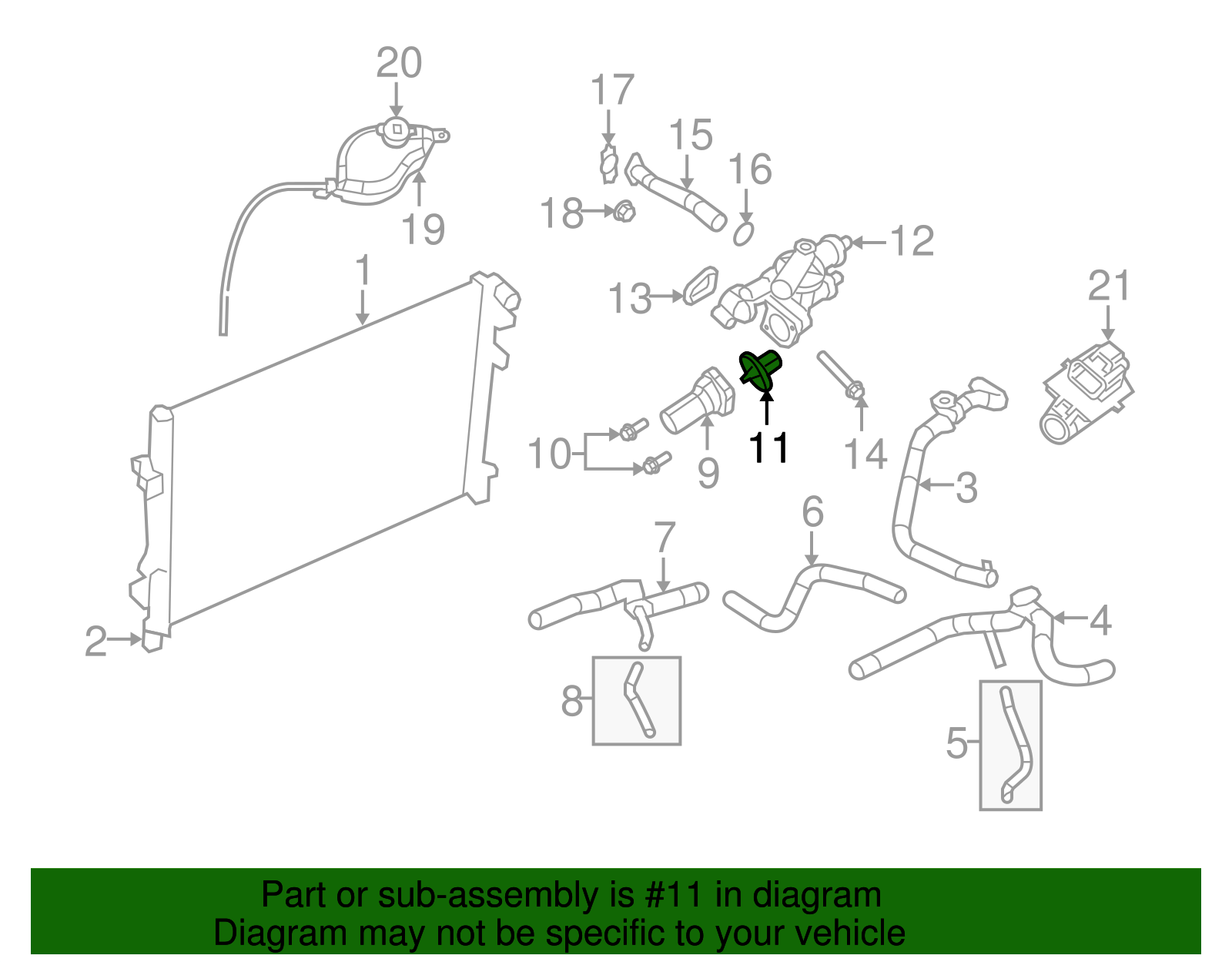 2012-2020 Mopar Thermosta 68676480AA | Mopar Parts Canada