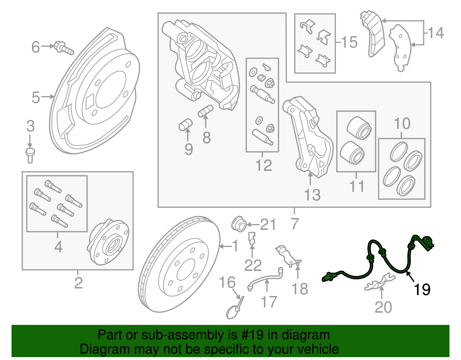 47910-EZ00A - ABS Sensor 2017-2024 Nissan TITAN | Nissan Parts ...