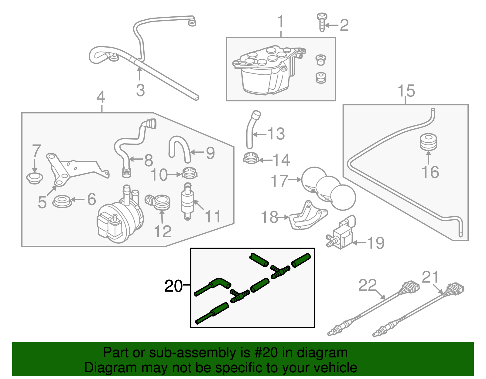 079-131-055-B - Vacuum Hose 2008-2015 Audi | Audi OEM Parts Guy