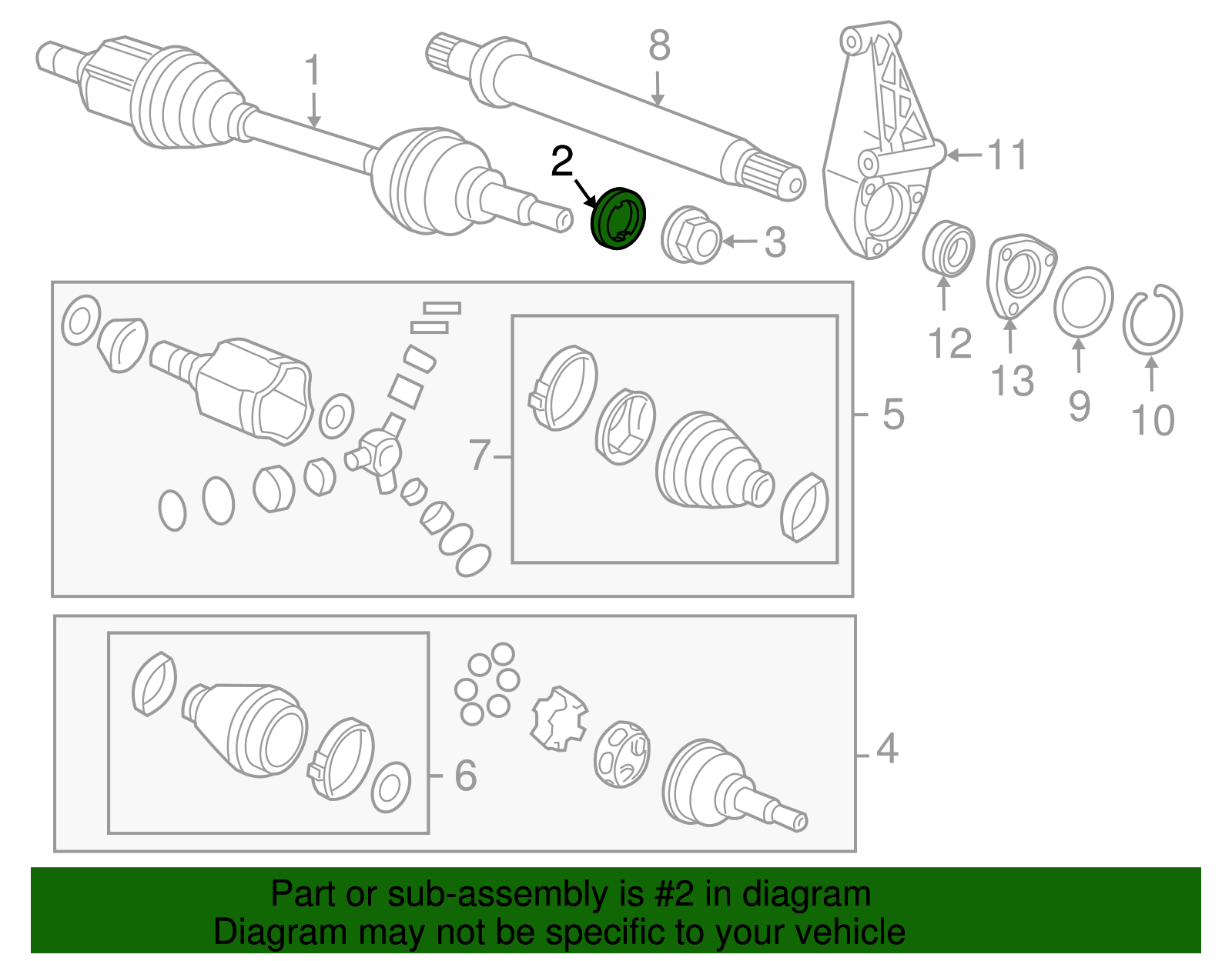 2011-2016 Chevrolet Front Wheel Half-Shaft Washer 11611964 | OEM Parts ...