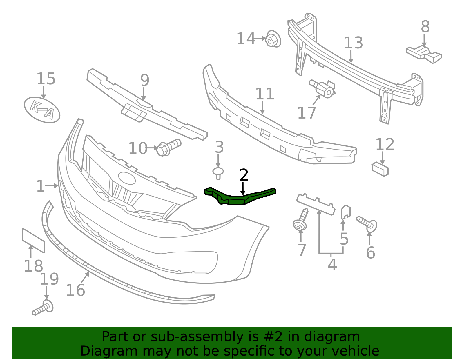 86581-1W000 - Inner Bracket Kia.Parts Store