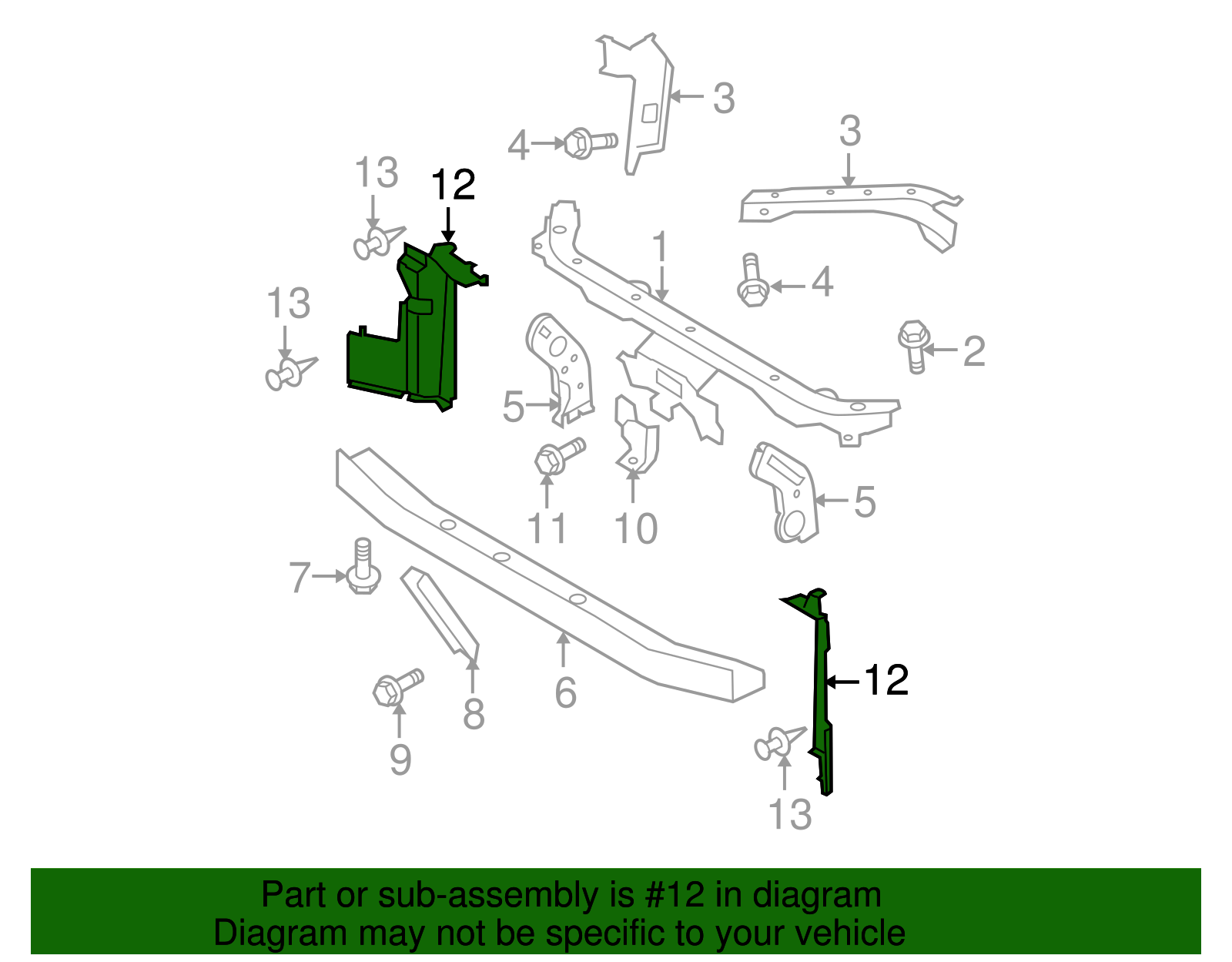 62823el000 - Nissan Air Guide 2007-2012 Nissan Versa | Performance Auto ...