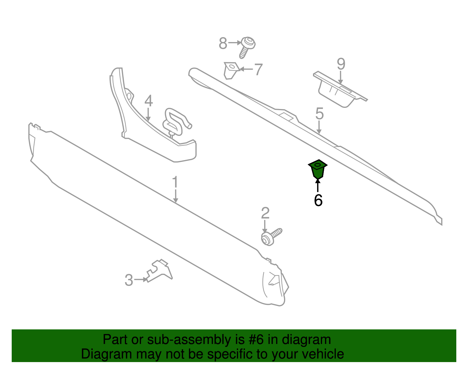 LR037607 - Center Molding Clip 2013-2023 Land Rover | Land Leaping ...