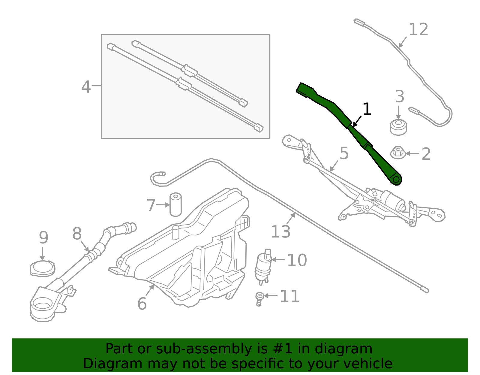 61-61-9-448-920 - Wiper Arm - 2019-2025 BMW | BMW Parts Exchange
