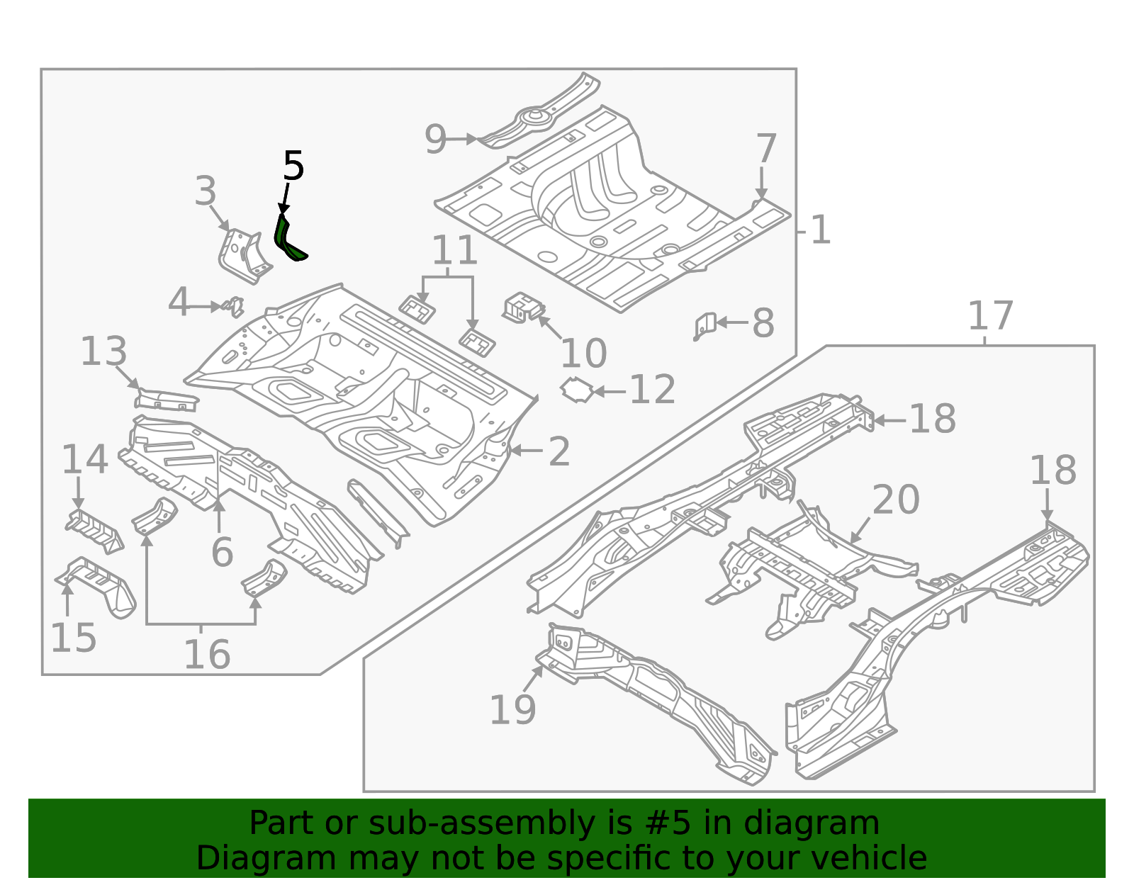 65548-L1000 - Side Reinforced 2021-2025 Kia K5 | Kia.Parts Store