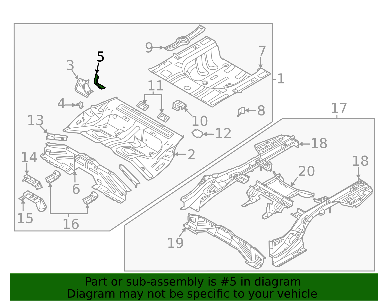 65548-L1000 - Side Reinforced 2021-2026 Kia K5 | Kia.Parts Store