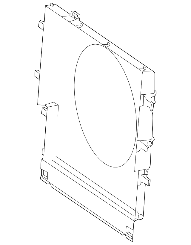 906-505-09-55 - Fan Shroud Mercedes-Benz USA Parts