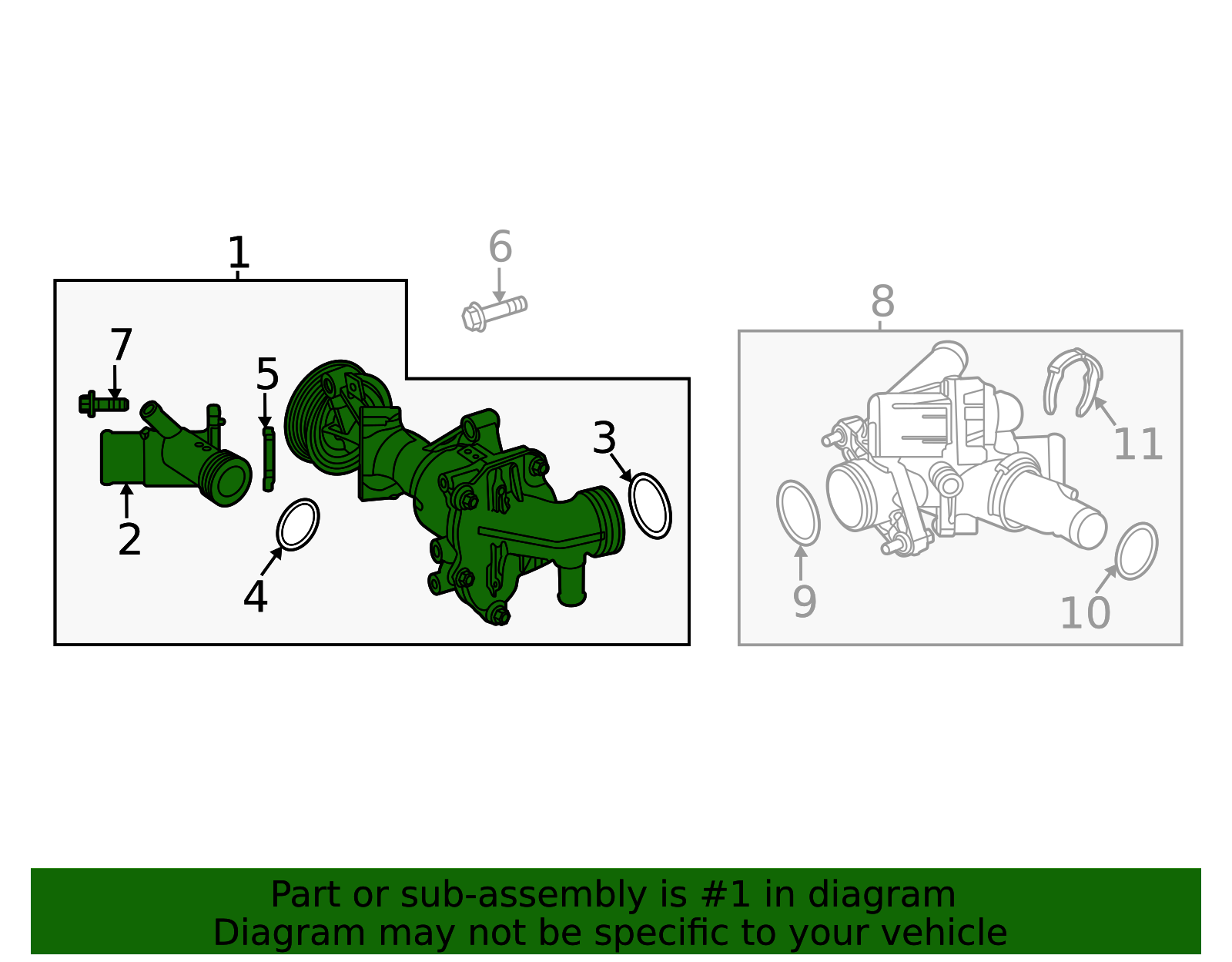 260-200-11-00-80 - Water Pump Assembly 2019-2025 Mercedes-Benz ...