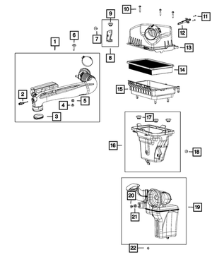 68144197AA - Mass Airflow Sensor The Official Mopar eStore