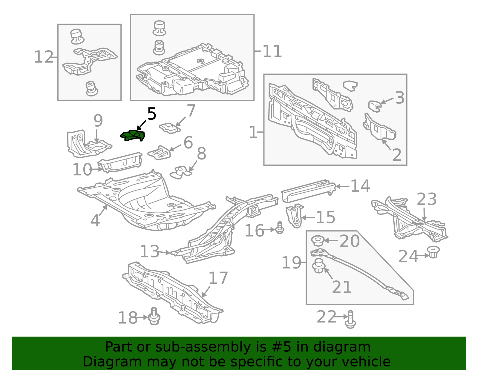 57696-47030 - High-Quality Floor Pan Bracket for 2010-2017 Toyota ...