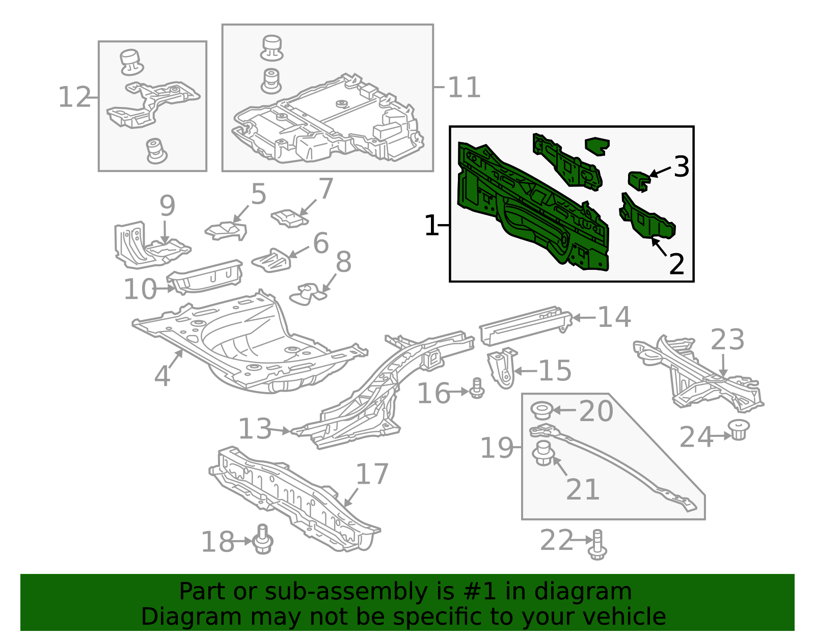 58307-47060 - Rear Body Panel - 2010-2015 Toyota | OEM Genuine Toyota Parts