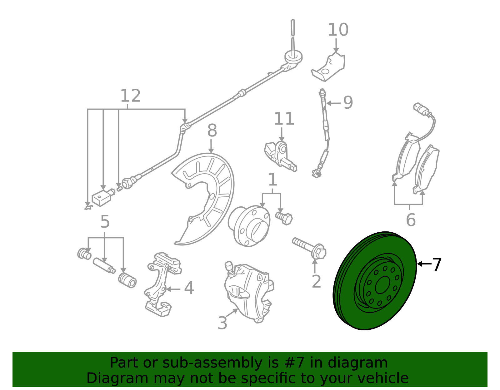 Rotor 5Q0-615-301-H | VW Direct Auto Parts