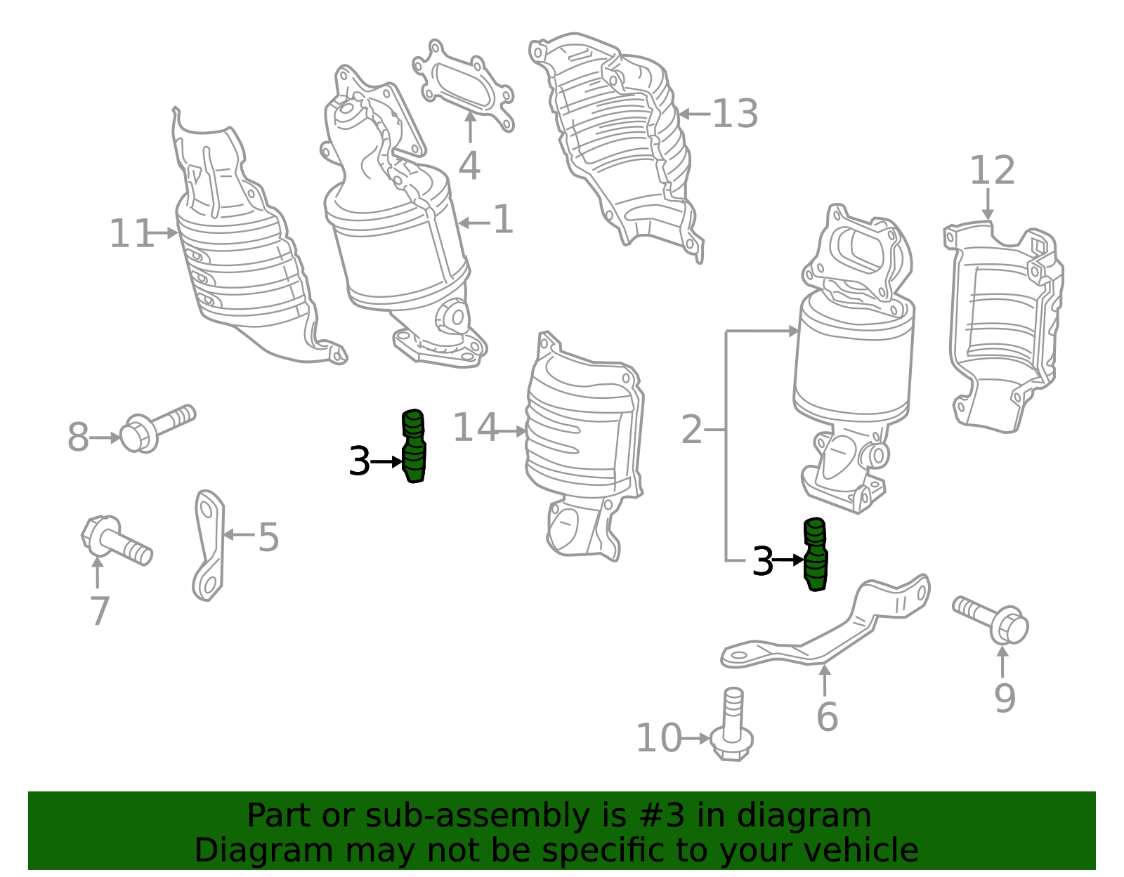 OEM 2011-2024 Honda Odyssey Catalytic Converter Stud 90065-PG6-000 ...