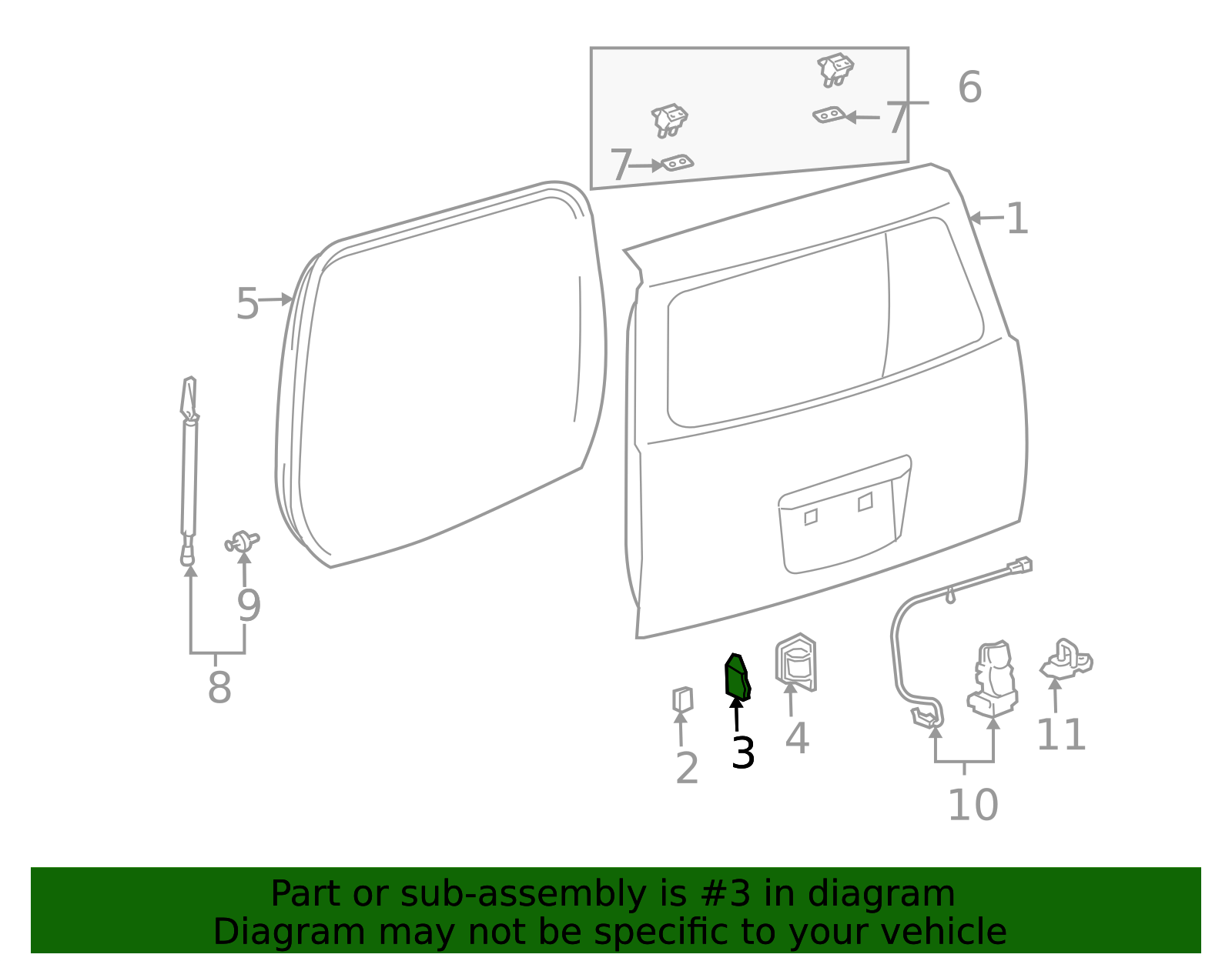 2004-2006 Scion xB Stopper 67281-52010 | MotorMotor