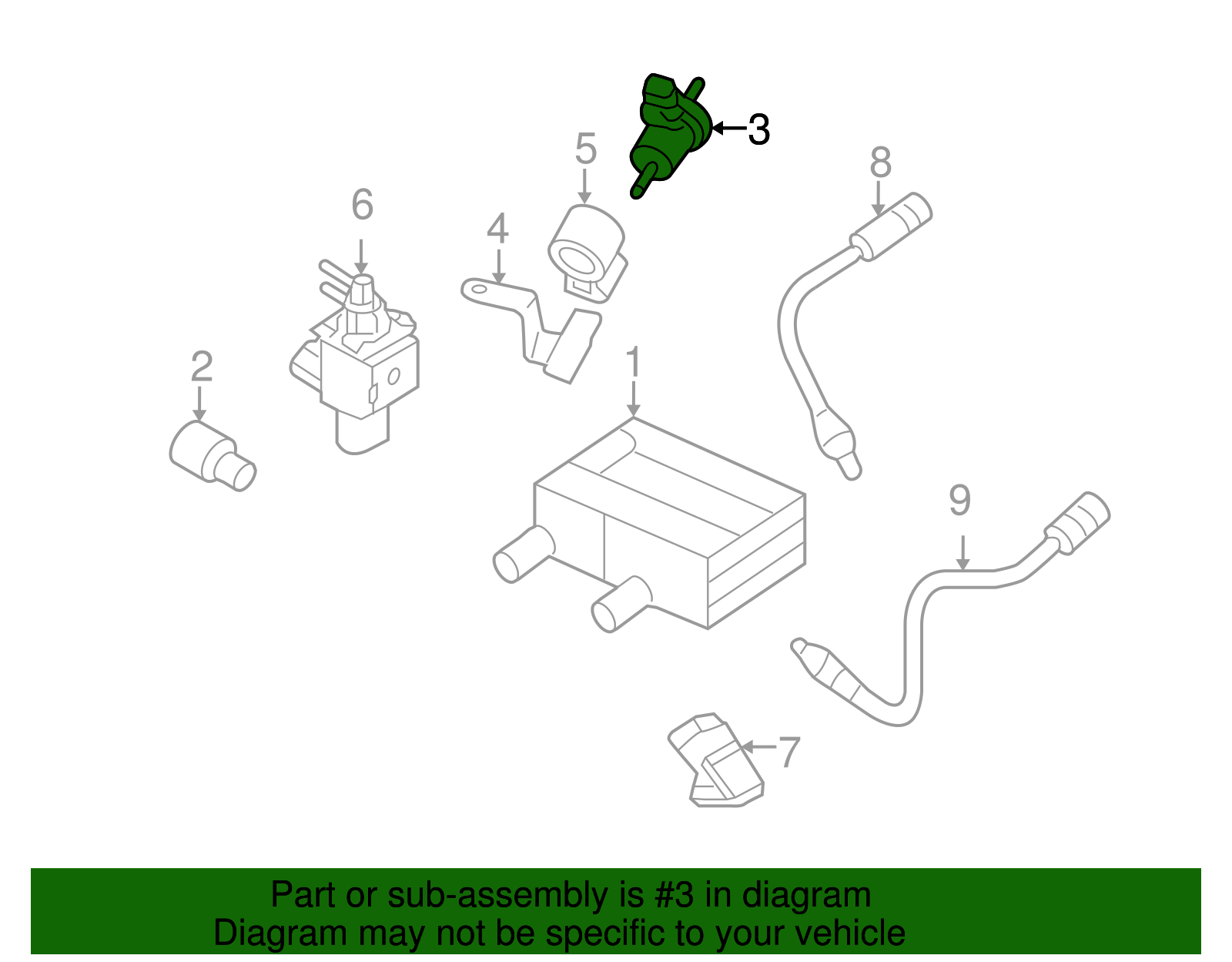 28910-3E100 - Purge Control Valve 2006-2016 Kia Optima | Kia.Parts Store
