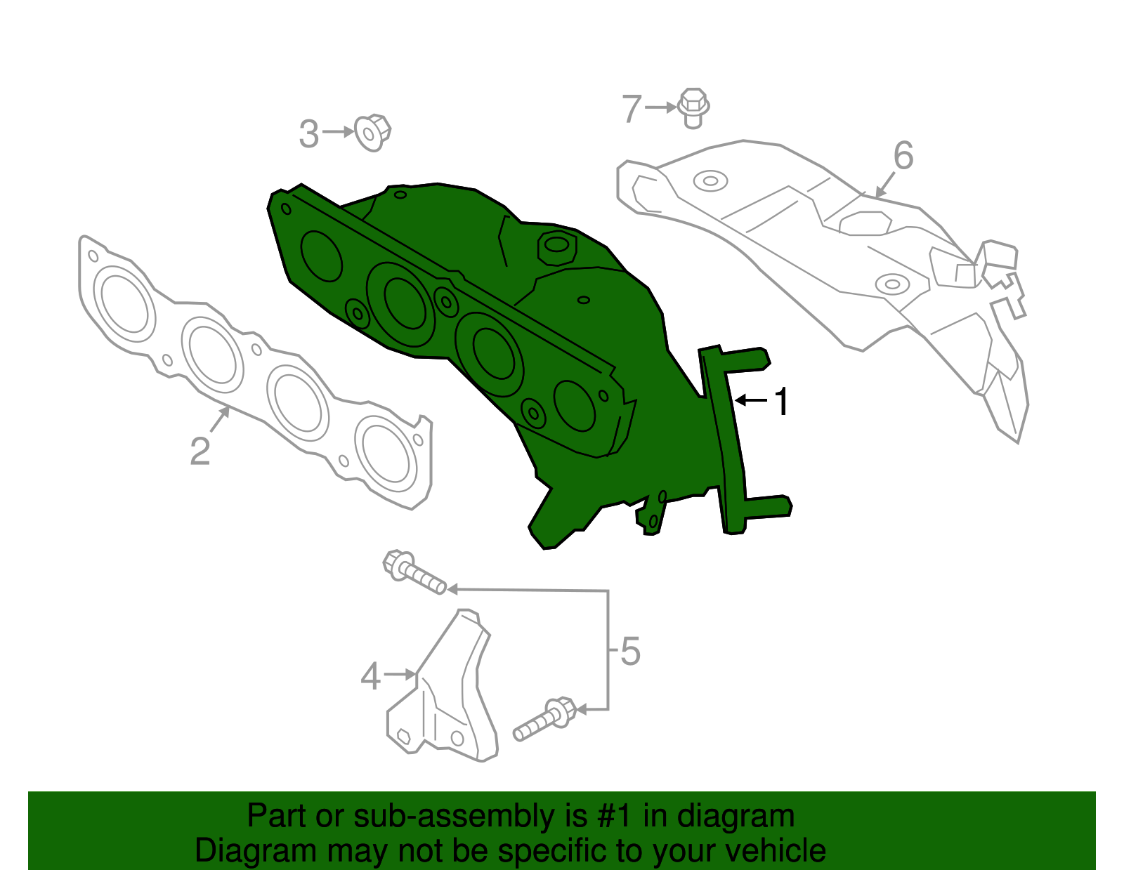 Genuine Catalytic Converter With Integrated Exhaust Manifold for 2018 ...