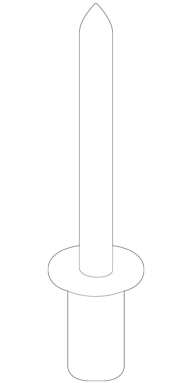 W717984-S417 - Roof Molding Rivet 2015-2025 Ford | Ford Parts Direct