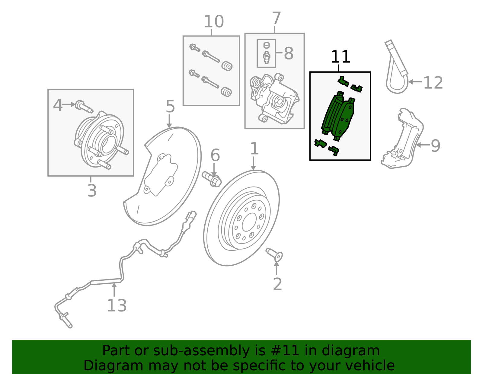 BRF-1383 - Pad - Brake - 2013-2019 Ford | Eastgate Ford Parts