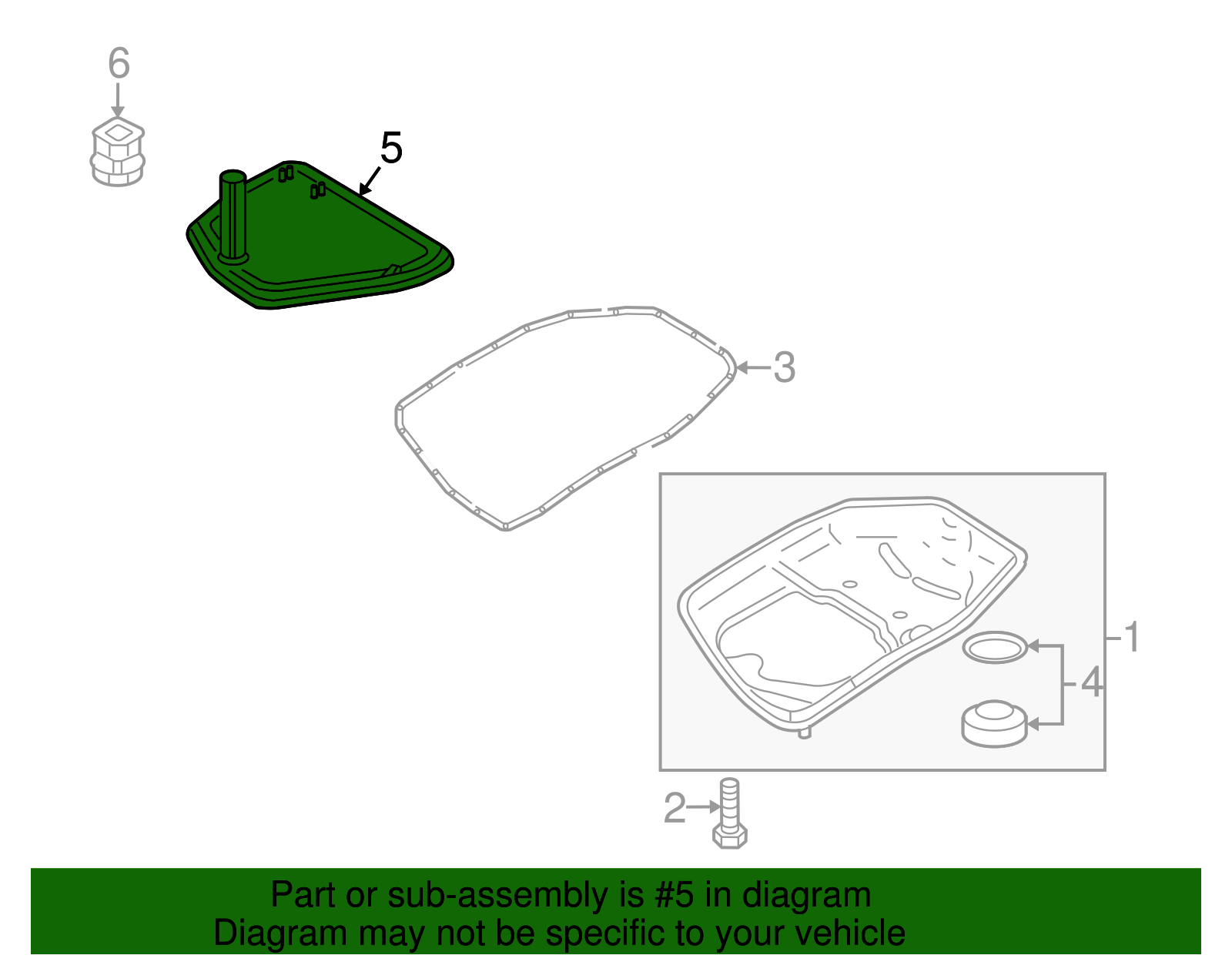 2008-2012 Audi Transmission Oil Filter 0B6-325-429 | Genuine Audi Parts