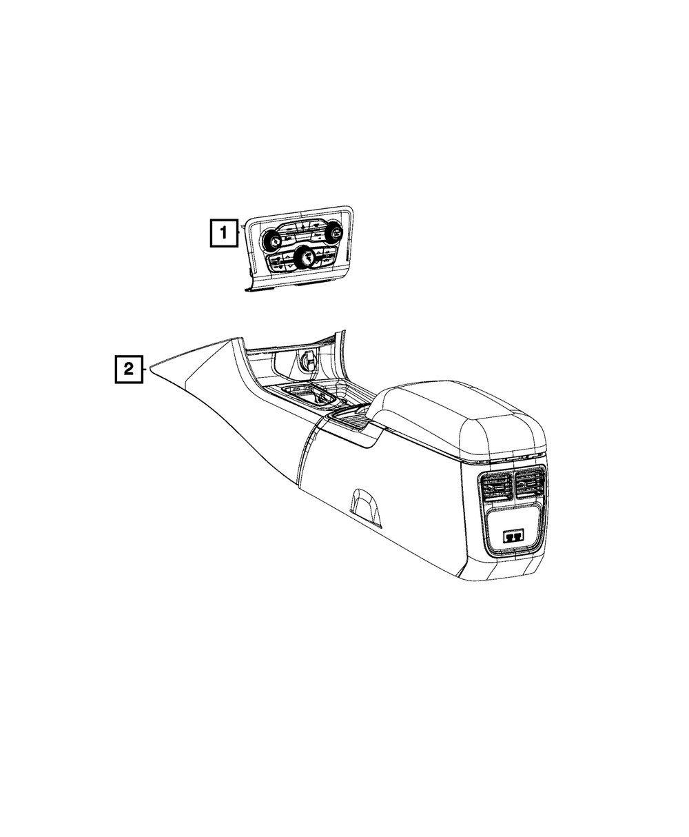 Vehicle Feature Controls Center Stack for 2017-2023 Dodge Charger | OEM ...