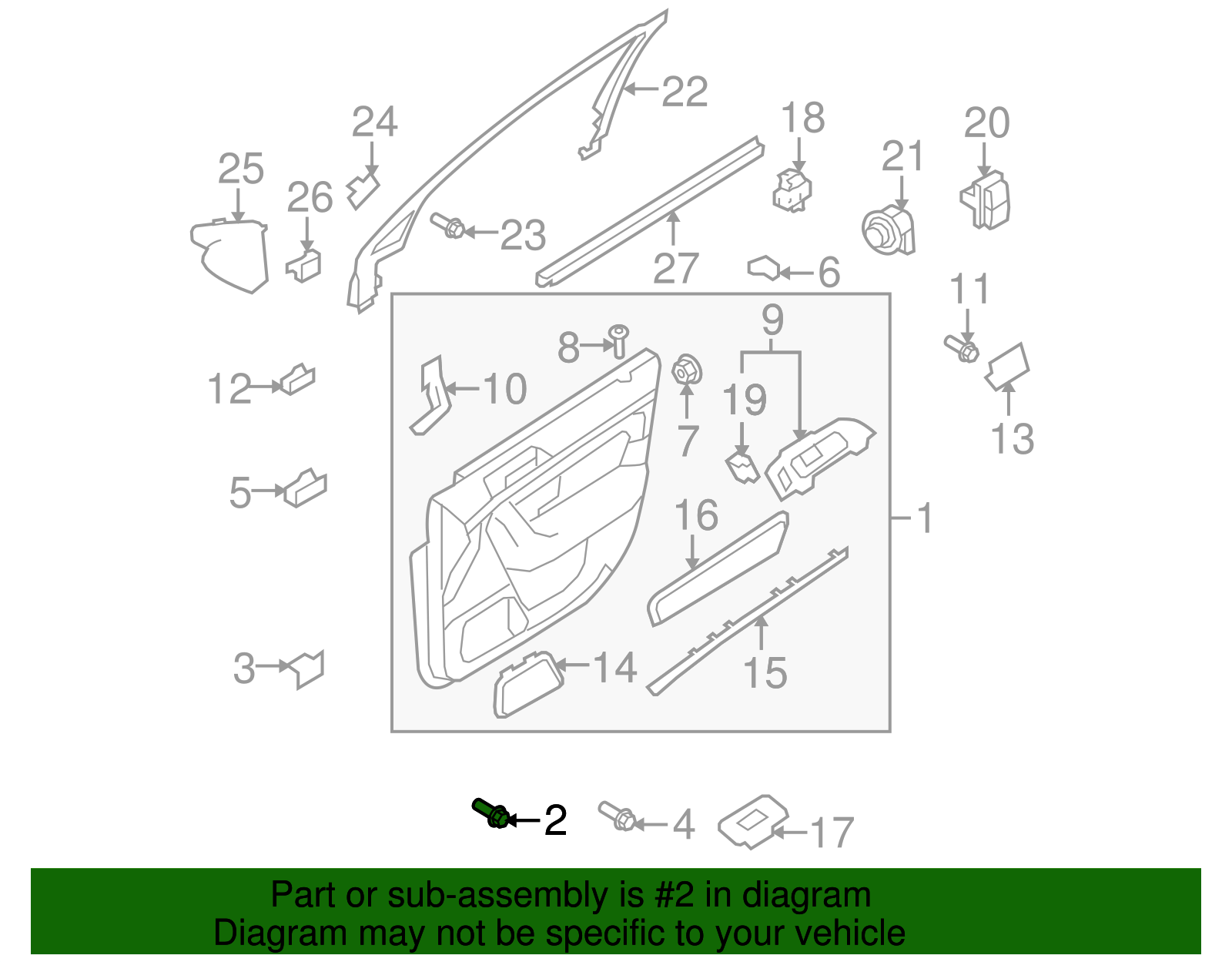 W708392-S306 - Door Trim Panel Screw 2009-2025 Ford | Ford Parts Center