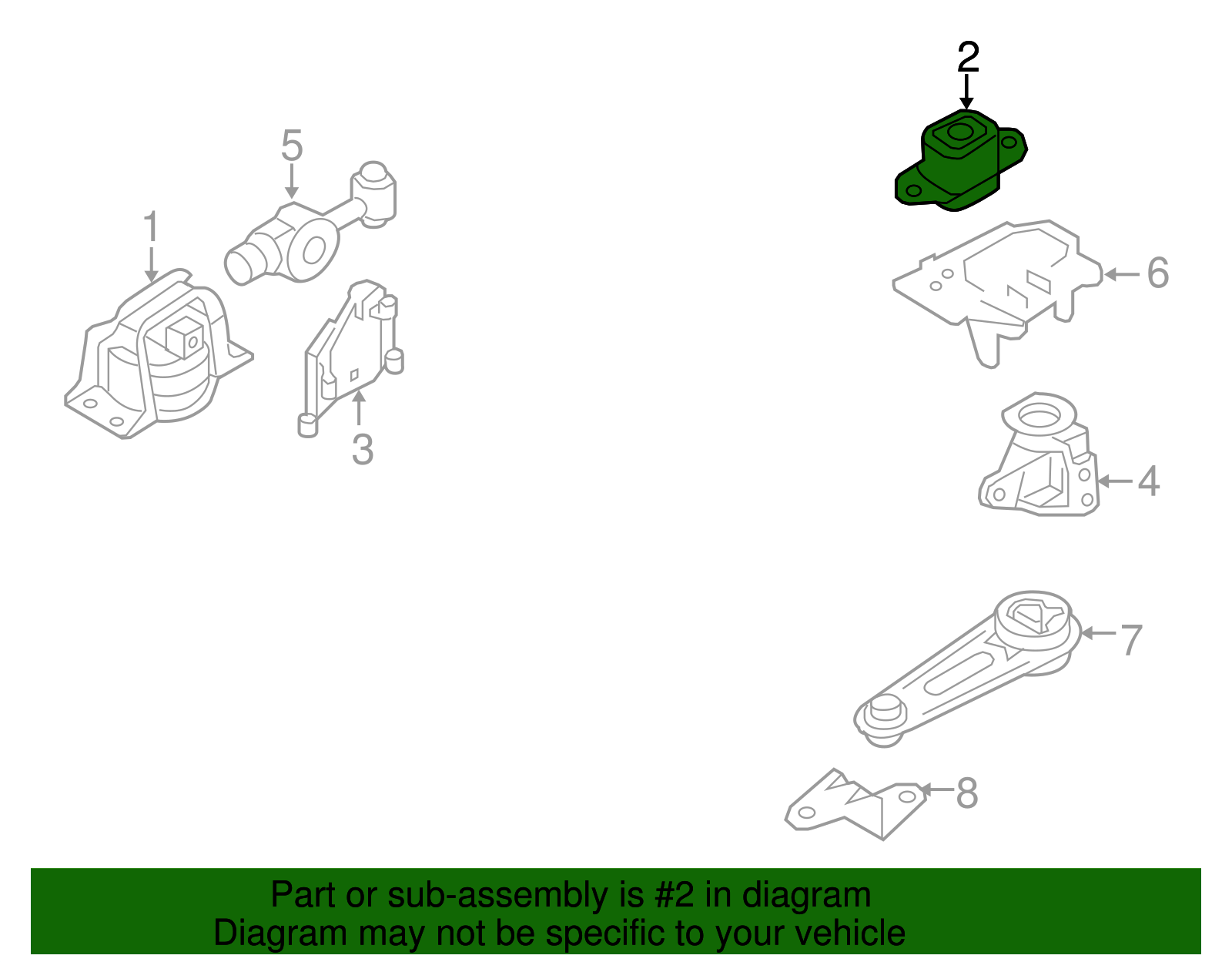 2009-2014 Nissan Cube Front Mount 11220-ED000 | Bill Kay Nissan Parts