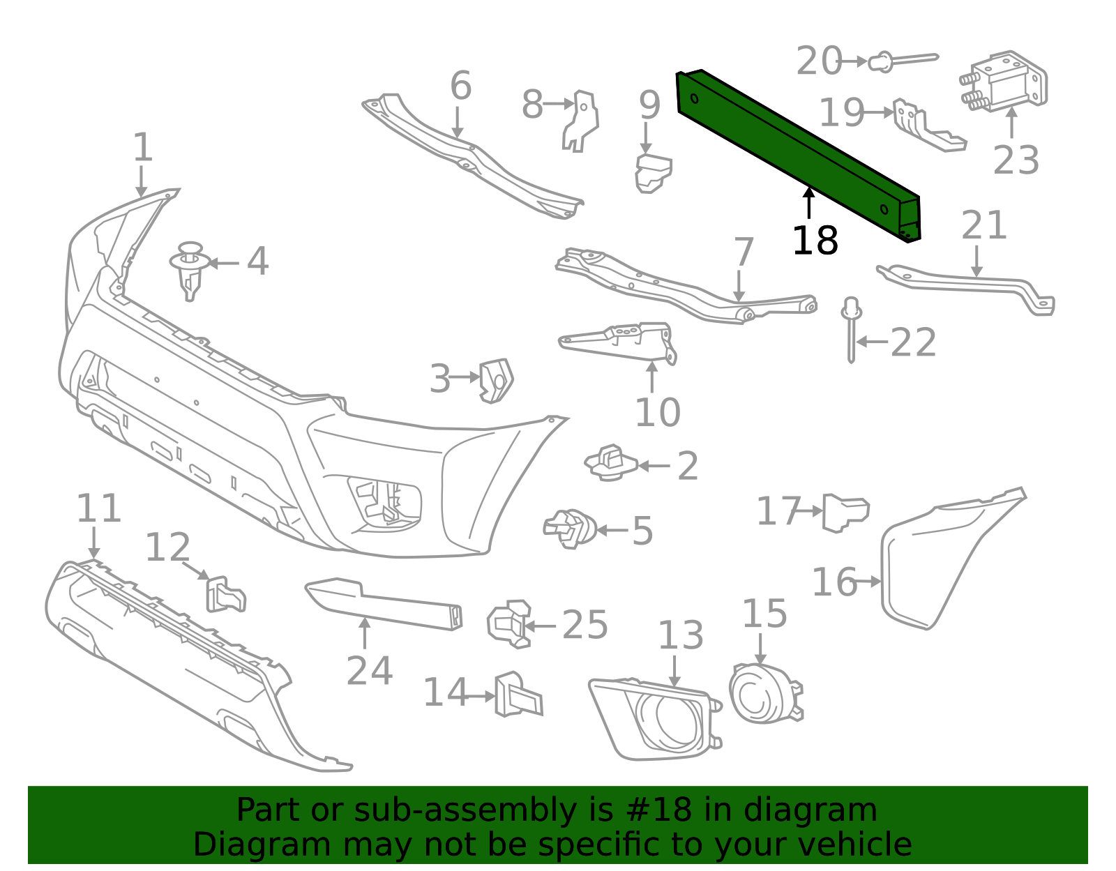 Genuine Official Toyota Reinforcement part# 52131-04030 for 2012-2015 ...