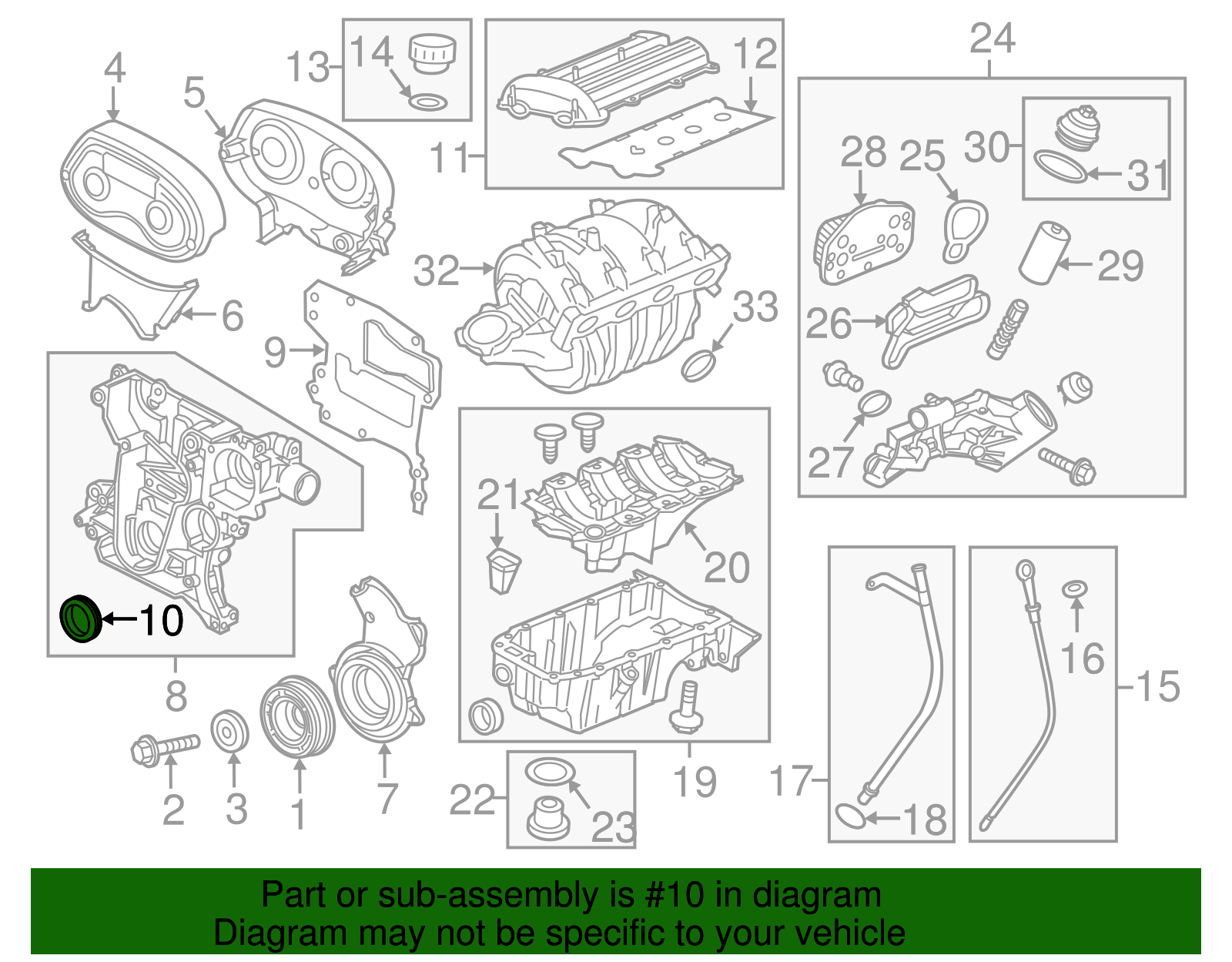 55555805 - 2008-2018 GM - Rear Crankshaft Oil Seal | My GM Part