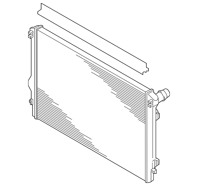 5WA-121-251-H - Radiator Assembly 2015-2025 Audi | Audi OEM Parts Guy