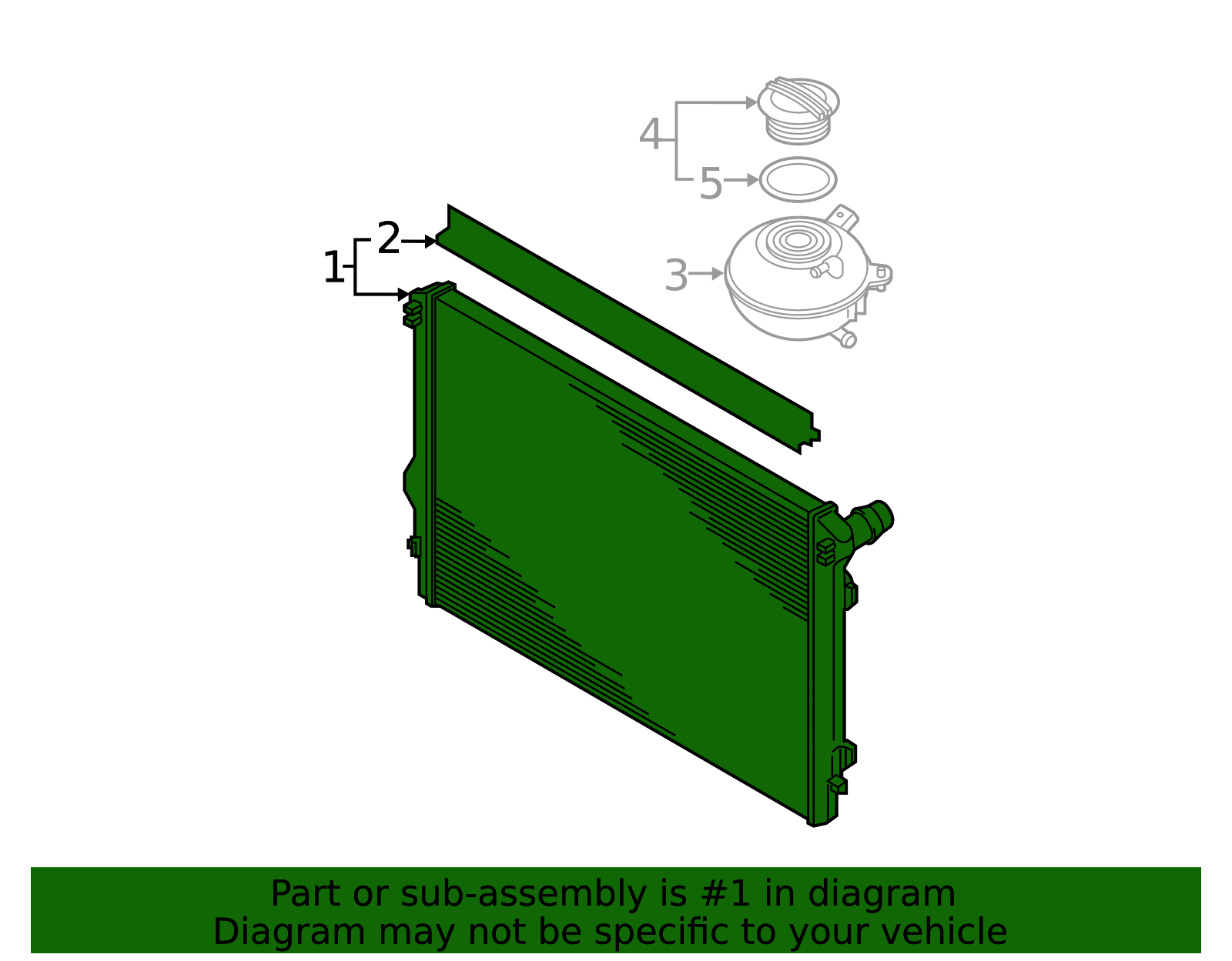 5WA-121-251-H - Radiator Assembly 2015-2025 Audi | Audi OEM Parts Guy