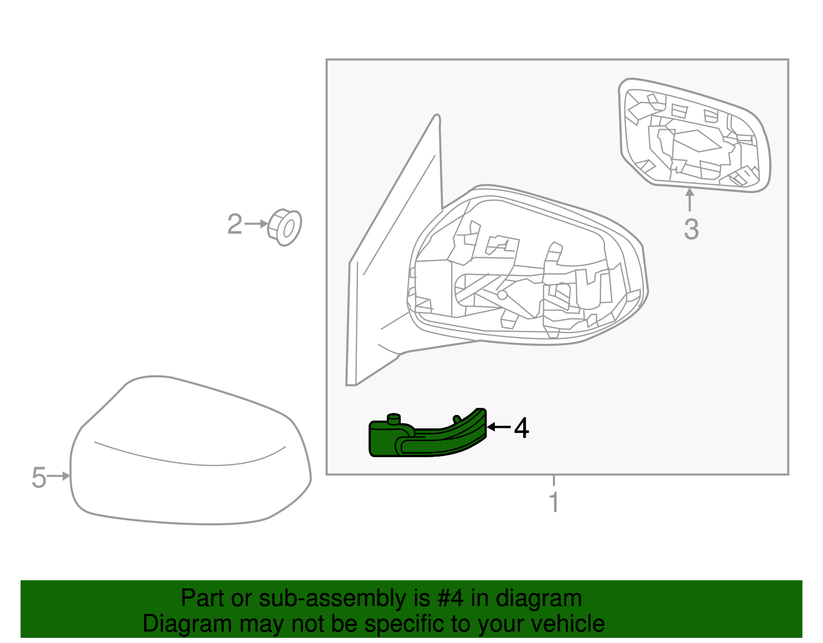 8351A096 - Turn Signal - 2018-2024 Mitsubishi | Lasco Auto Parts