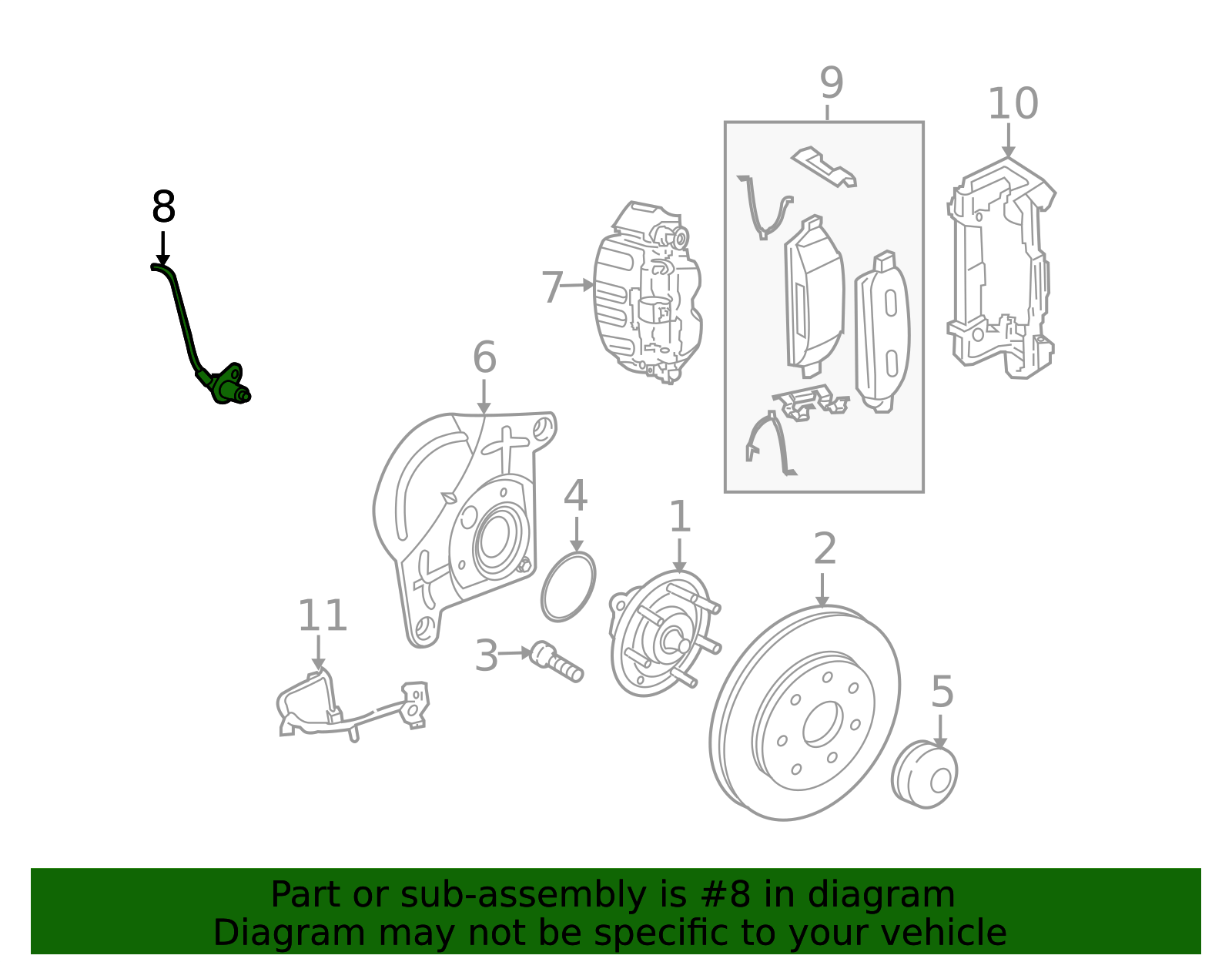 2004-2008 Ford ABS Sensor 7L3Z-2C204-AA | Awesome Parts Ford