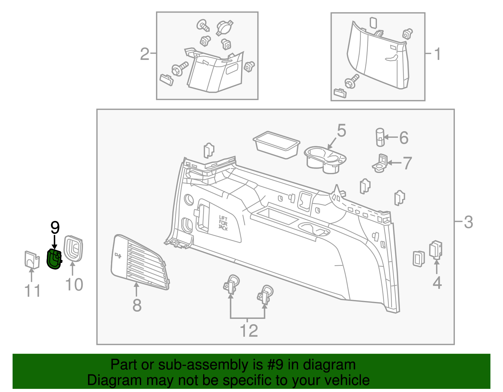23249466 - High-Quality Cargo Tie Down Loop for AutoNation Parts
