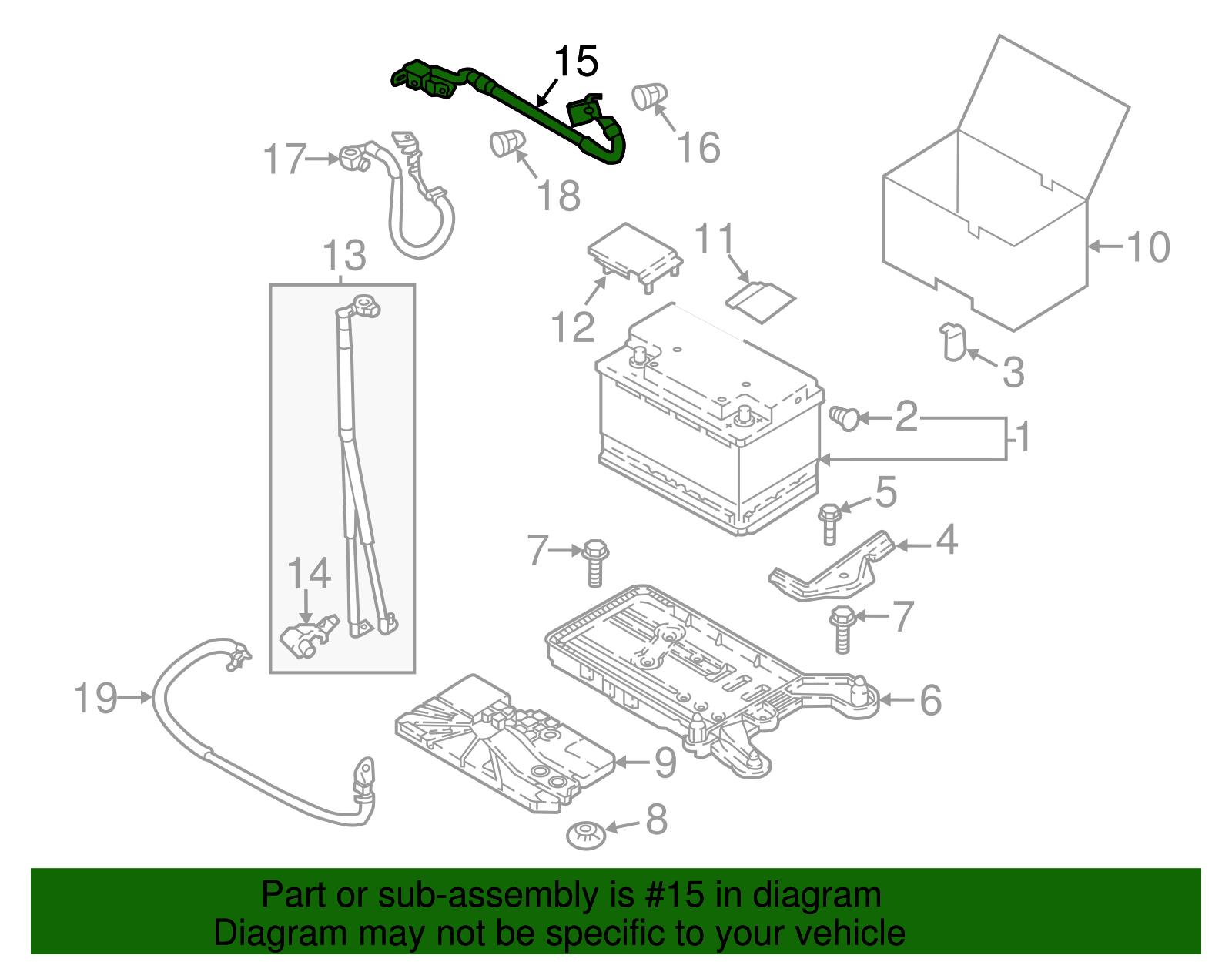 2018-2024 Volkswagen Negative Cable 5QA-915-181-C | OEM Parts Online