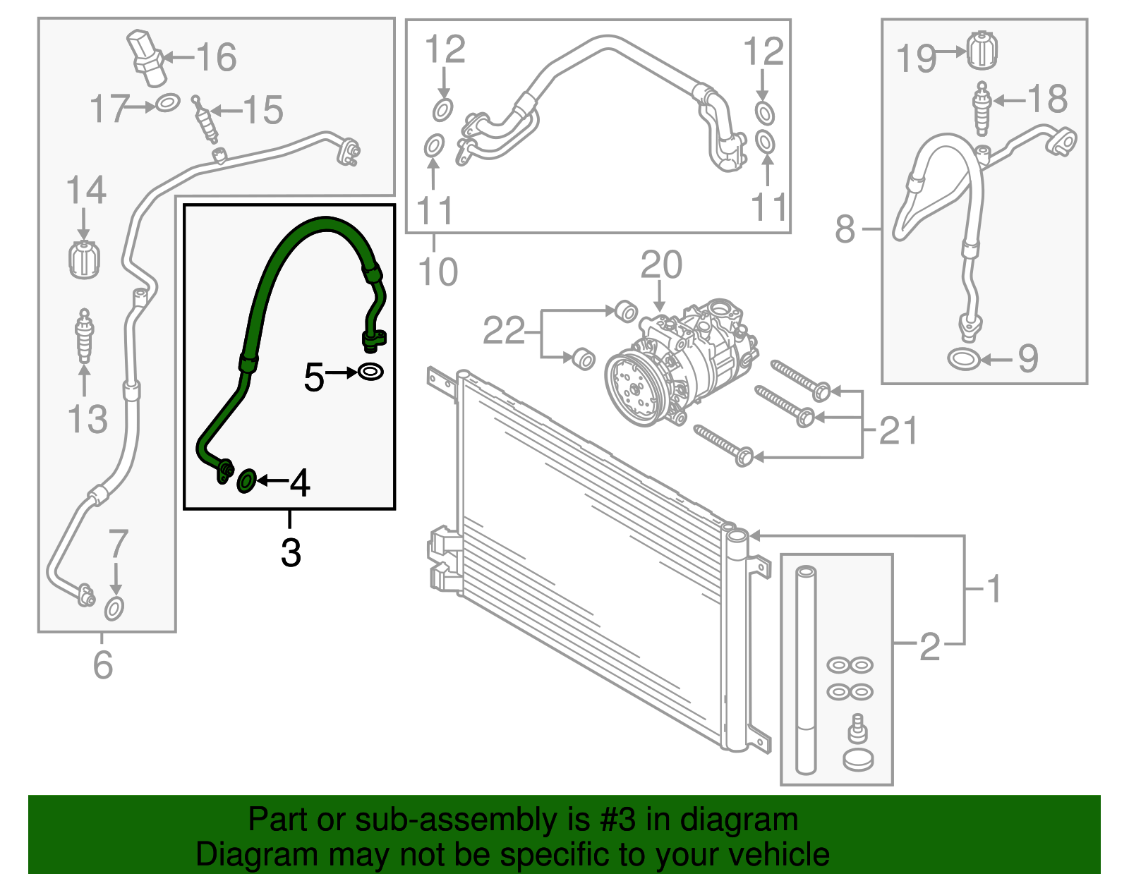 5Q0-816-721-AG - Discharge Hose 2015-2021 Volkswagen | Wolfsburg Parts ...