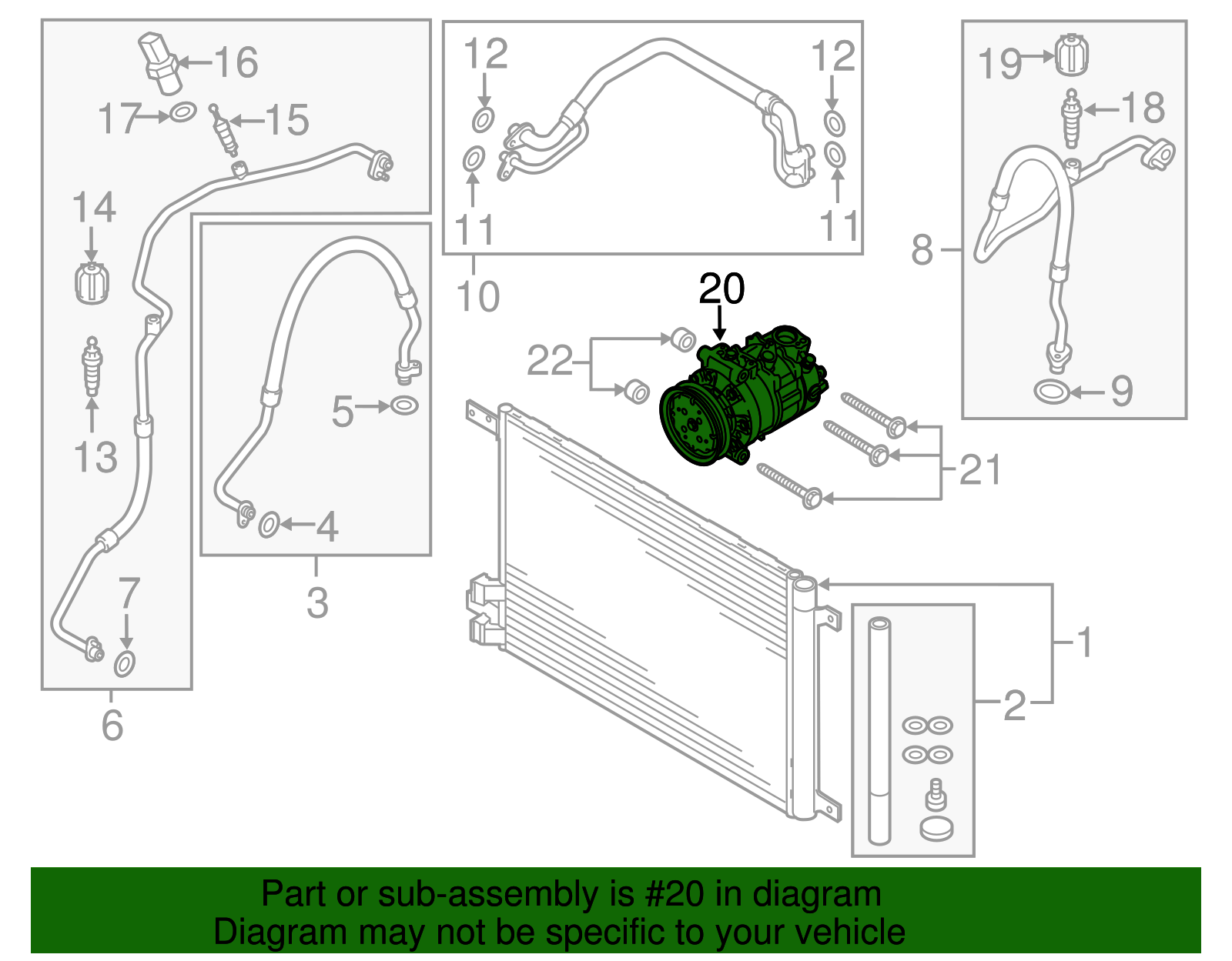 2015-2021 Volkswagen Compressor 5Q0-820-803-K | OEM Parts Online
