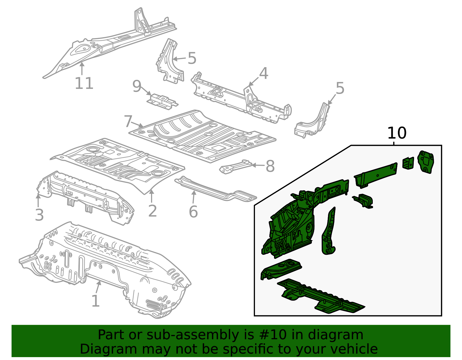 2021-2025 Chevrolet Trailblazer Lower Rail Assembly 60006128 | Shop ...