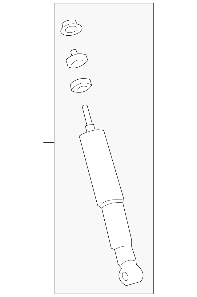 Genuine Toyota Shock Absorber part# 48530-80606 for 2010-2024 Toyota ...