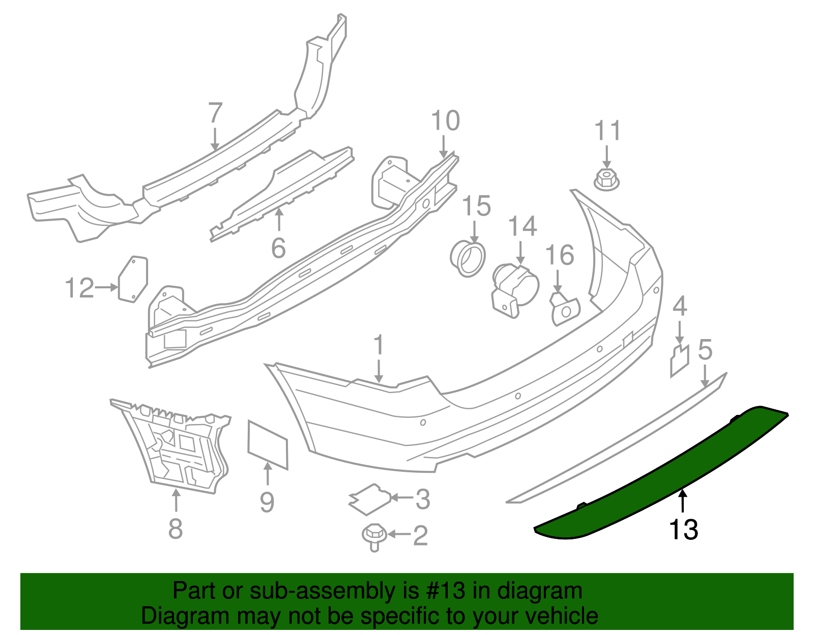 63147847166 - 2013-2019 BMW Reflector Panel (63-14-7-847-166) | BMW of ...