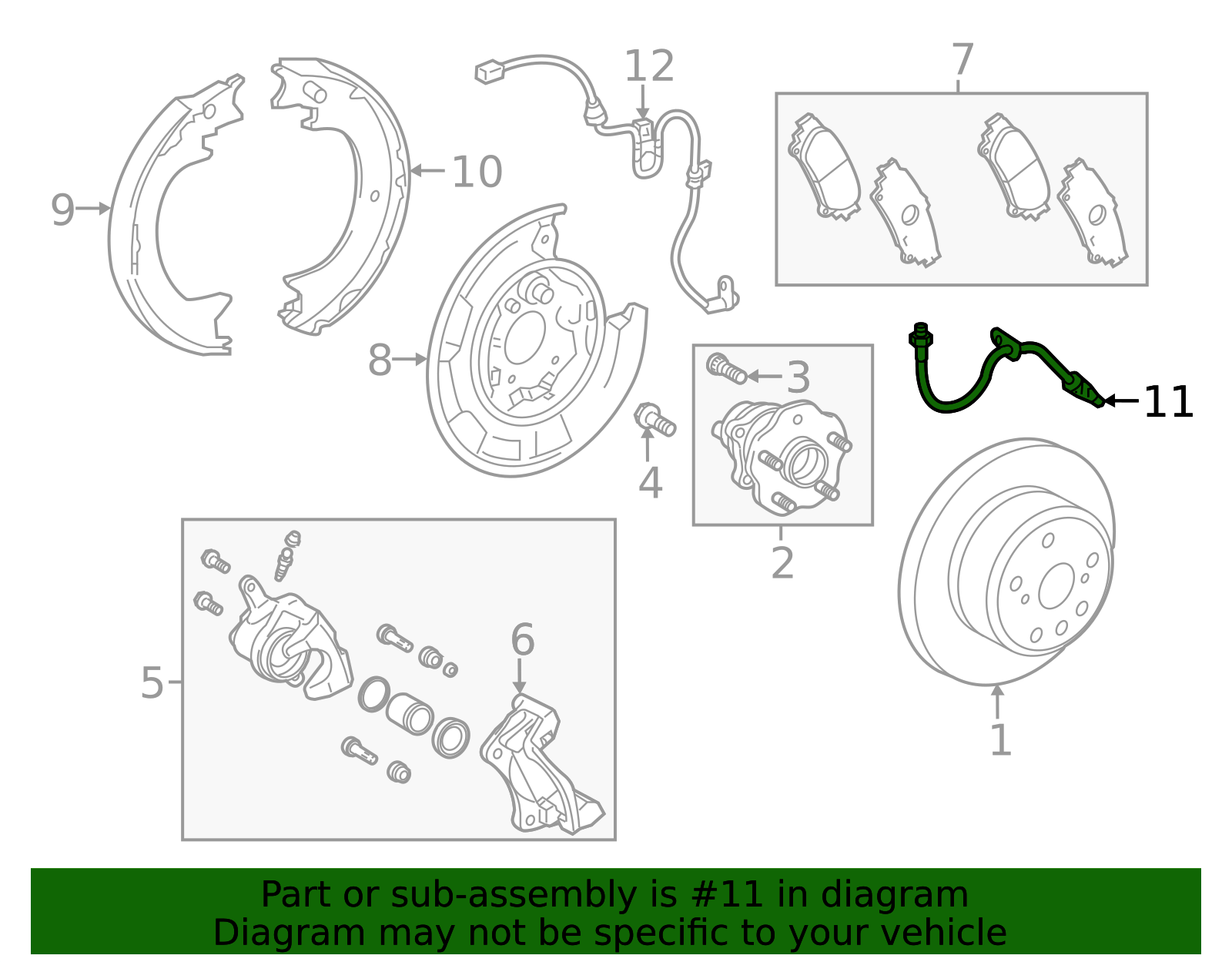 2014-2019 Toyota Highlander Brake Hose 90947-A2095 | Olathe Toyota