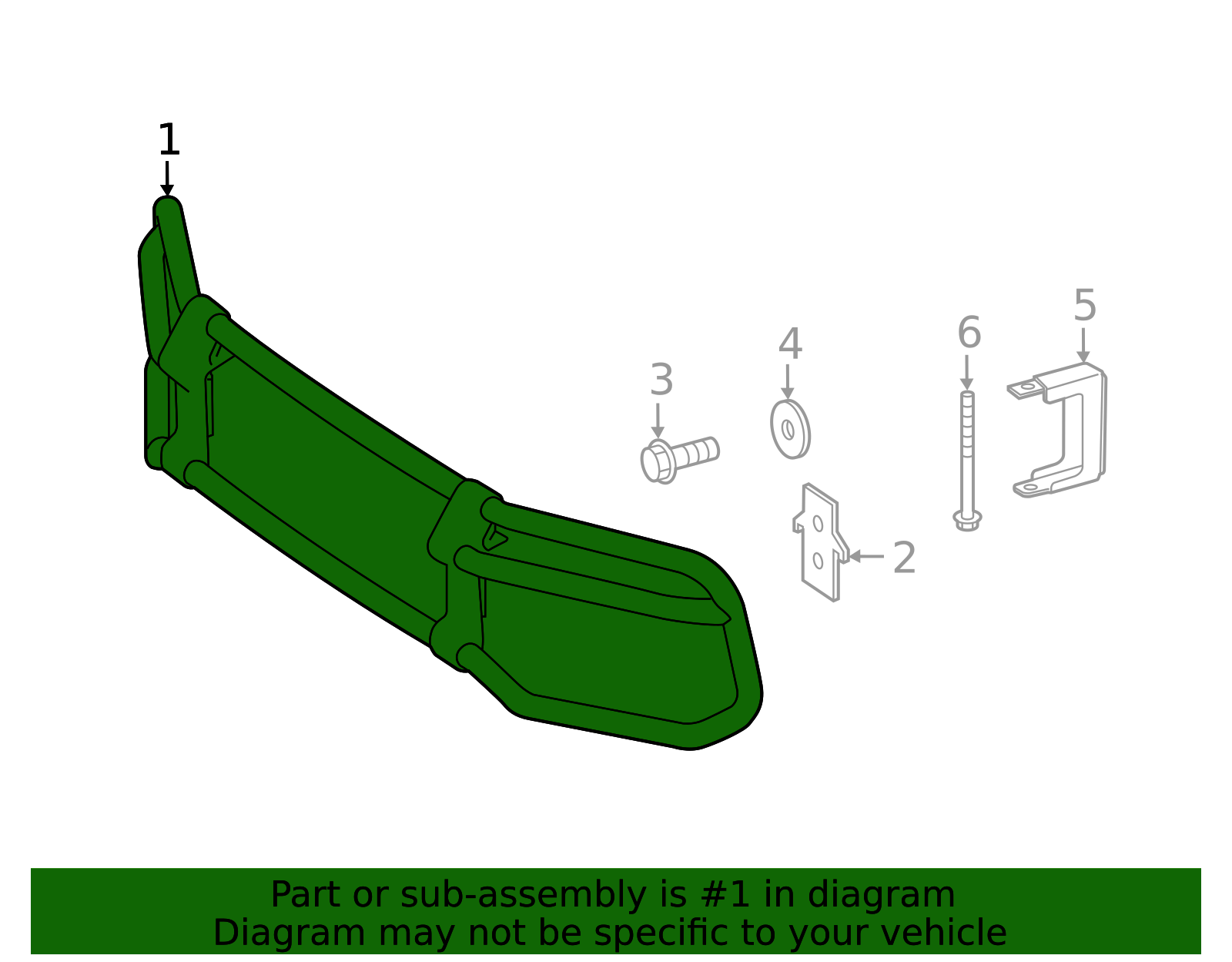 Genuine OEM Front Brush Guard Bracket | 463-880-78-01-64 | Fits Select ...