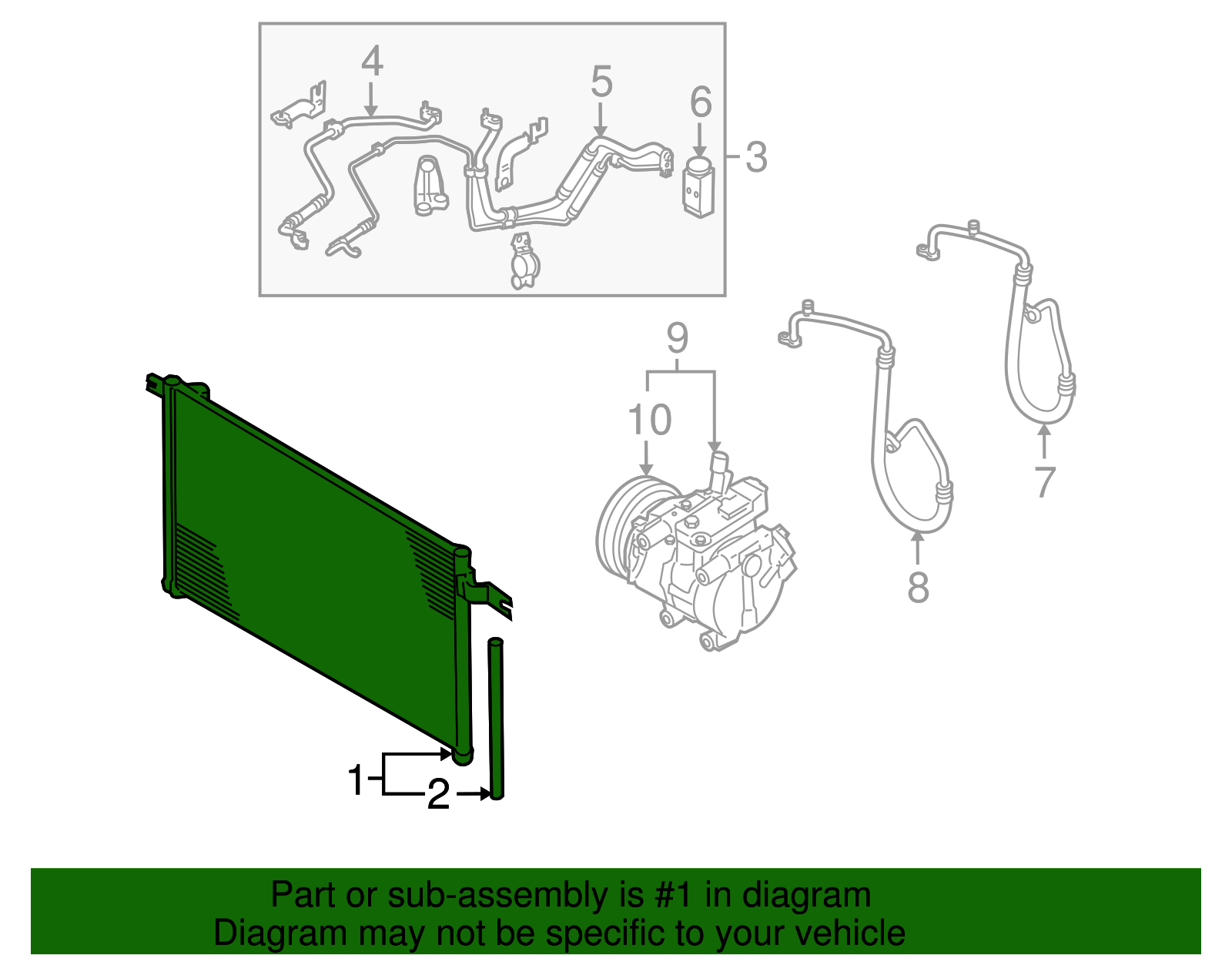 2006-2011 Kia Condenser 97606-1G000 | OEM Parts Online