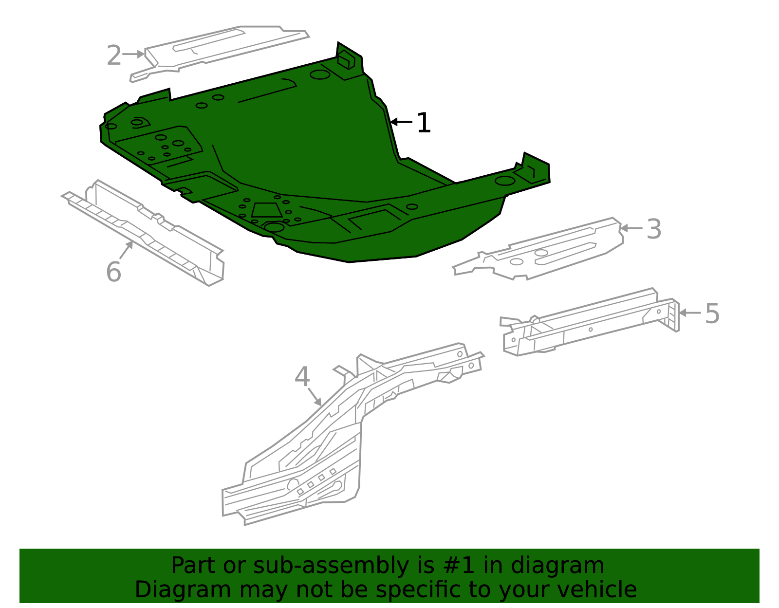 OEM 2020-2025 Toyota Corolla Floor Pan Part # 58311-12380 | Modern ...