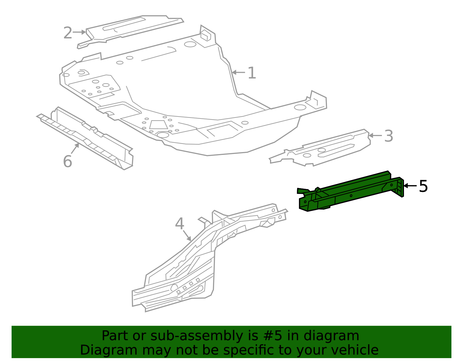 2023-2025 Toyota Corolla Rail End 57603-02290 | Toyota Parts Center