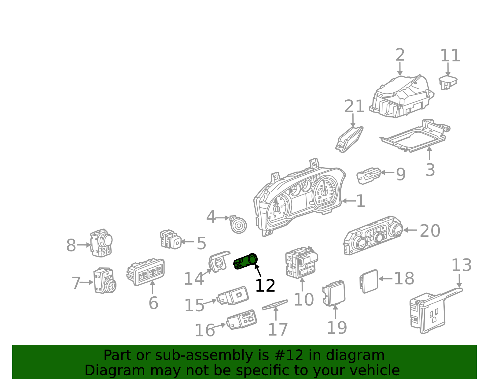 2020-2025 GM 12 Volt Accessory Power Outlet 22936013 | Chevy Parts Pros