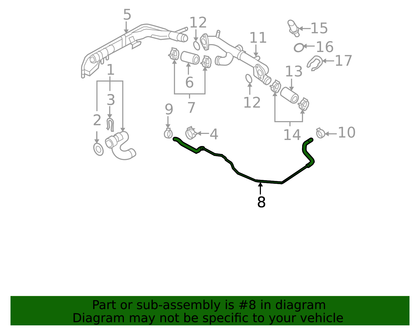 4F0-121-107-AR - Overflow Hose 2005-2011 Audi A6 Quattro | Audi OEM ...